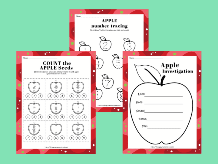 Want your kids to eat more apples? Try our apple worksheets FREE! Eat ...