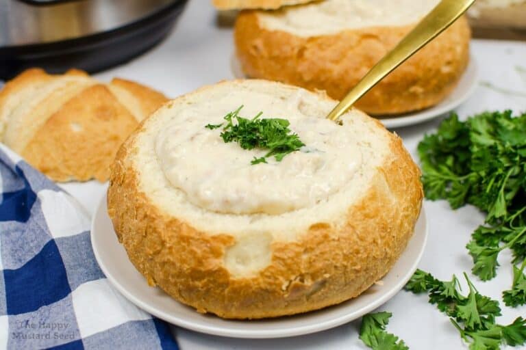 Easy Instant Pot Clam Chowder - The Happy Mustard Seed