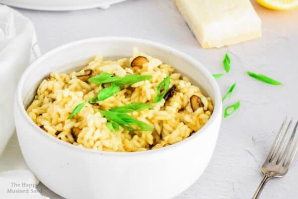 Instant Pot Mushroom Risotto - The Happy Mustard Seed