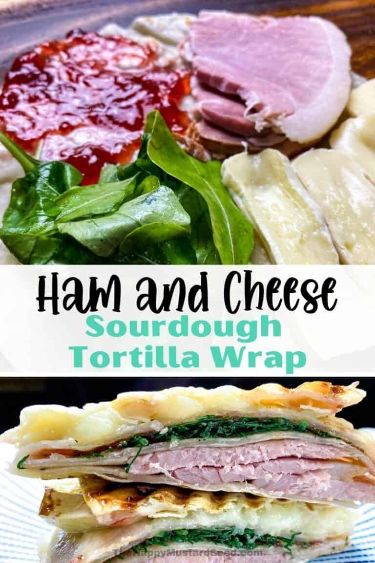 Ham and Cheese Wrap (w/ Strawberry Raspberry Jam)