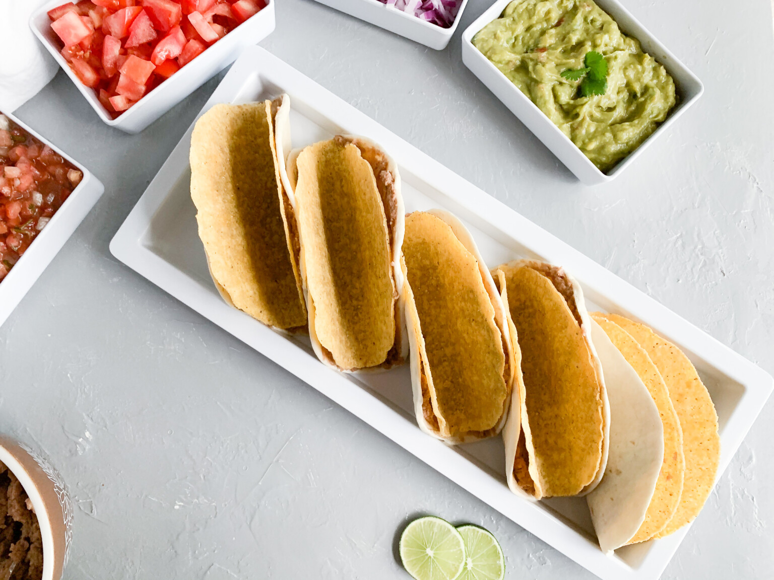 Double Decker Tacos - The Happy Mustard Seed