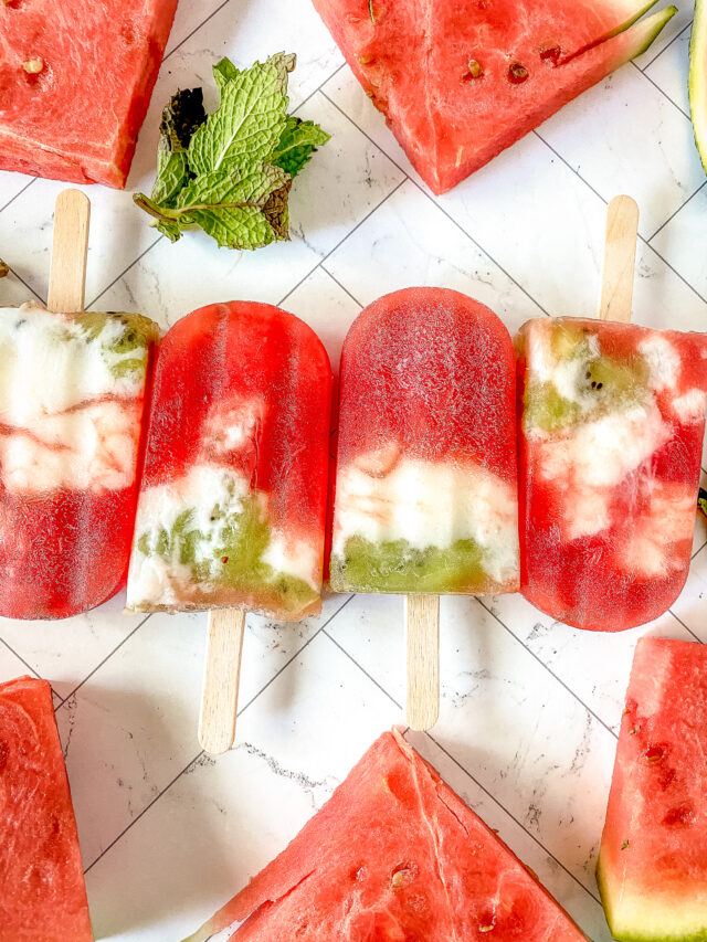 Watermelon Popsicle Recipe - The Happy Mustard Seed