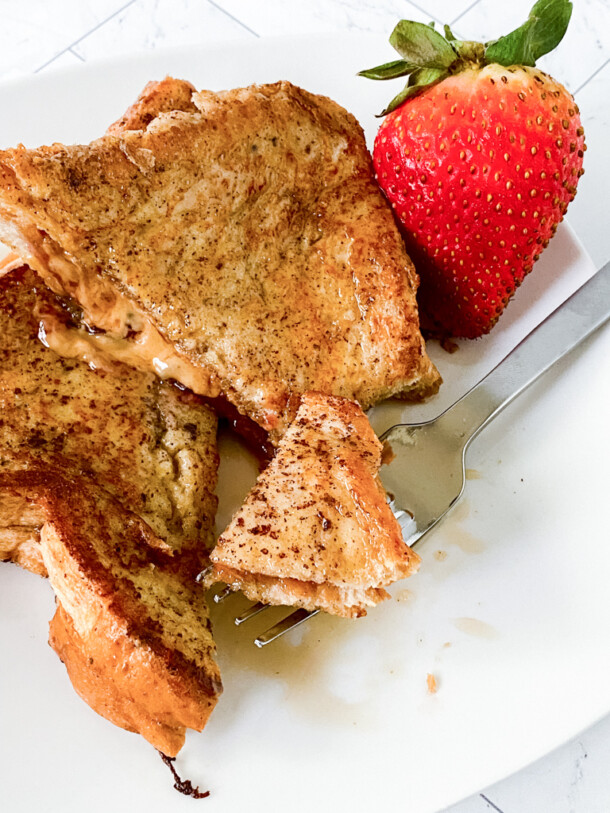DOUBLE DIP FRENCH TOAST RECIPE (STUFFED WITH PEANUT BUTTER AND JELLY ...