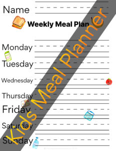 Meal Planning For Kids - 11 Ways You Can Plan With Your Kids & Keep ...